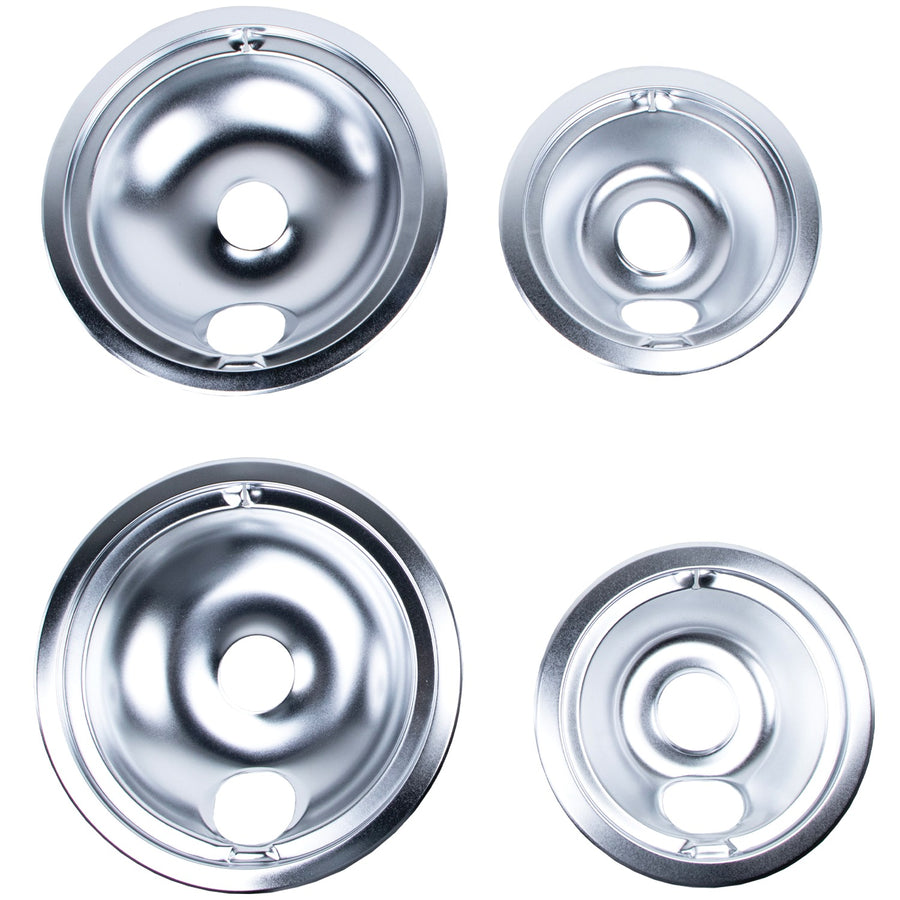 Replacement Electric Stove Drip Pans with Rings and Drip Bowls ...